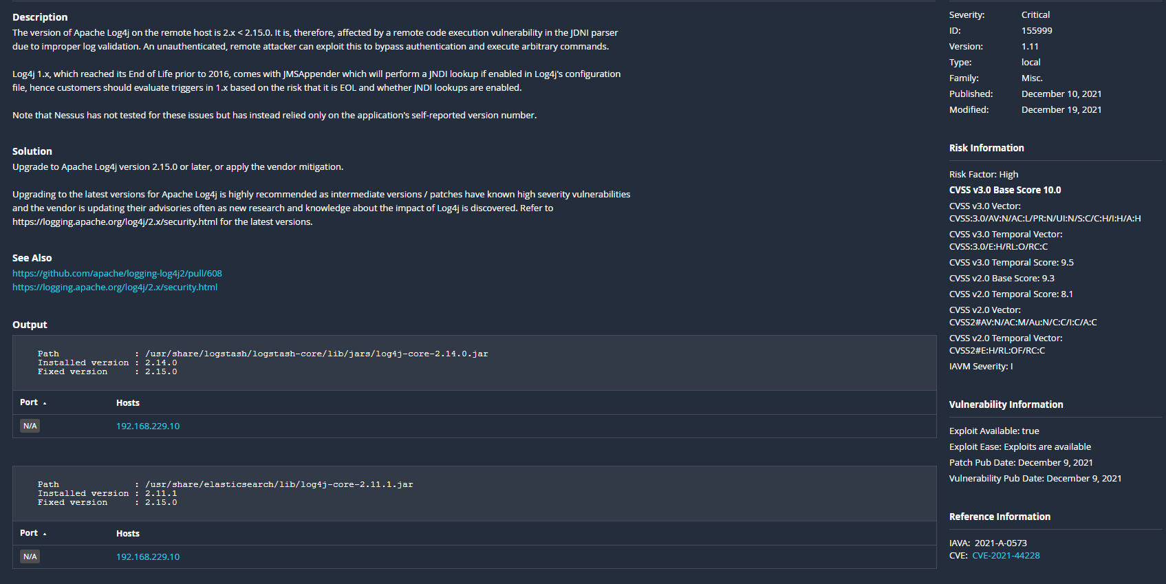 Анализ уязвимости - Log4Shell